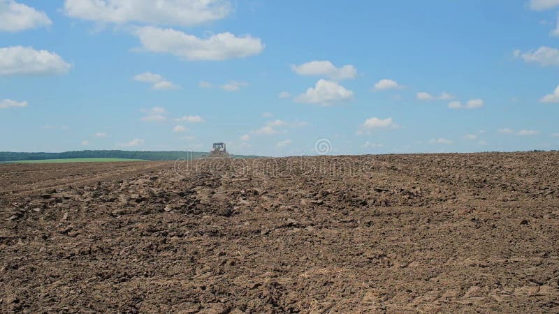 Soil Processing with a Disc Aggregate Attached To a Tractor Stock Video ...