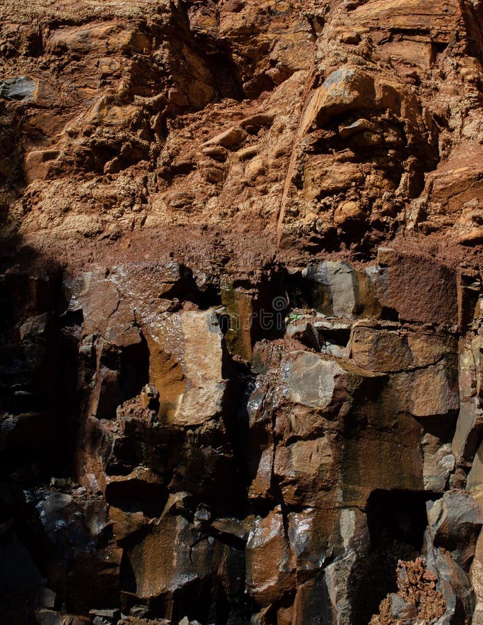 Soil Profile, Earth and Rocks Stock Image - Image of profile, rocks ...