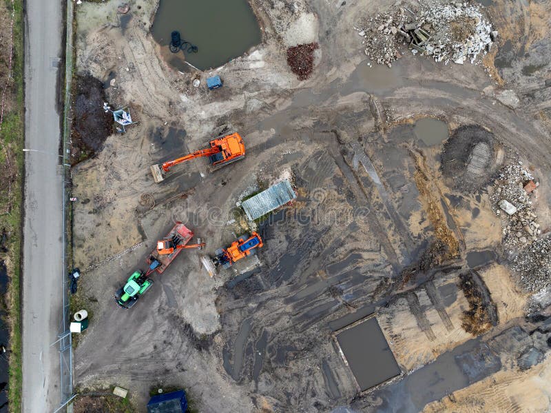 Soil remediation editorial photography. Image of digger - 308073612