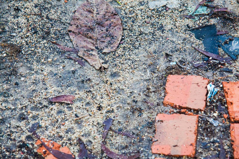 Soil, Rock and Brick Texture for Background Stock Image - Image of ...