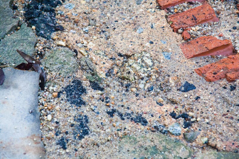 Soil, Rock and Brick Texture for Background Stock Photo - Image of ...