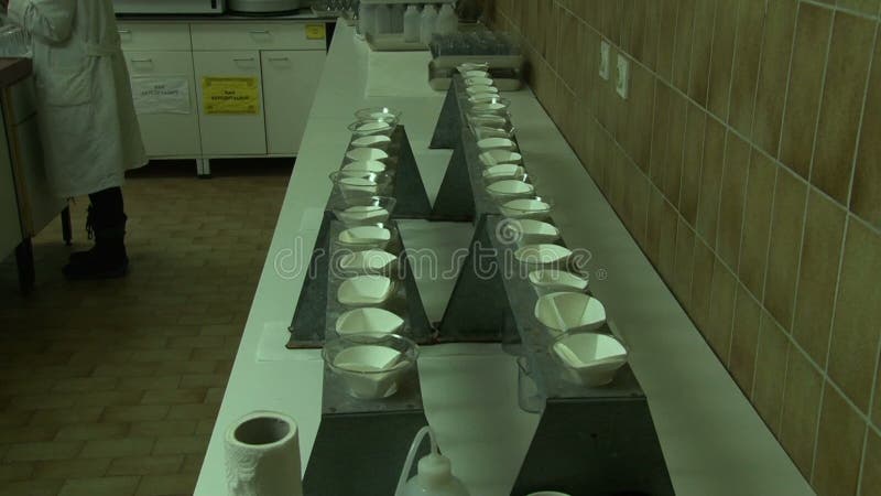 Analysis of Soil Samples in Laboratory. Stock Footage - Video of earth ...