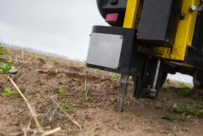 Soil Sampling. Automated Probe for Soil Samples Taking Sample with Soil ...