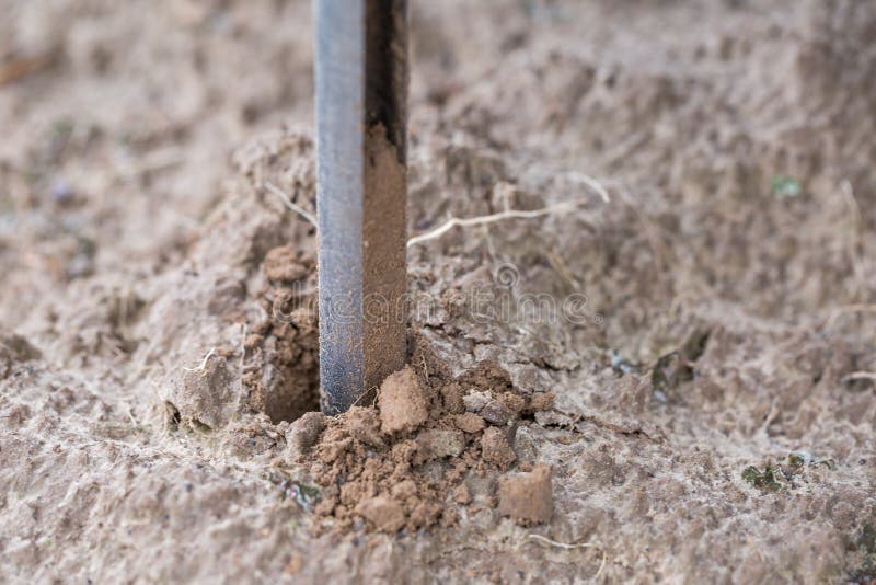 Soil Sampling. Automated Probe for Soil Samples Taking Sample with Soil ...