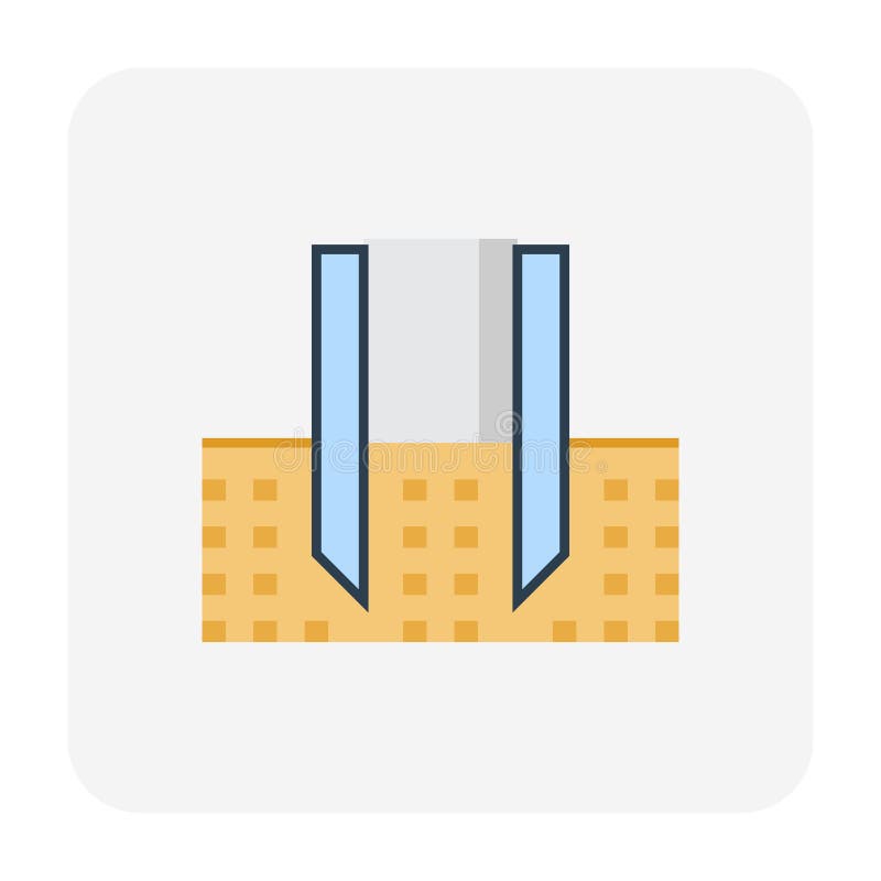 Soil Sampling Collecting, Geotechnical Engineering Vector Icon Stock ...
