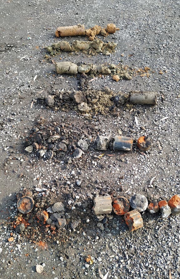 Soil Sampling with Split Spoon Stock Photo - Image of coring, education ...