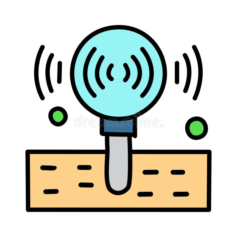 Soil Sensor Metal Detection Icon Vector Illustration Stock Illustration ...