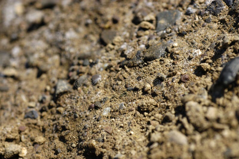 Soil in shallow focus stock image. Image of flint, earth - 1781989
