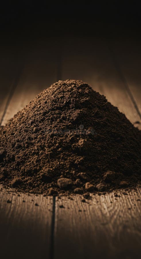 Soil and Substrate for Plants on a Wooden Surface in a Natural ...