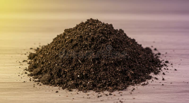 Soil and Substrate for Plants on a Wooden Surface in a Natural ...