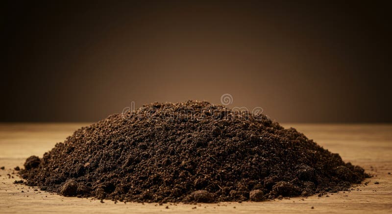 Soil and Substrate for Plants on a Wooden Surface in a Natural ...