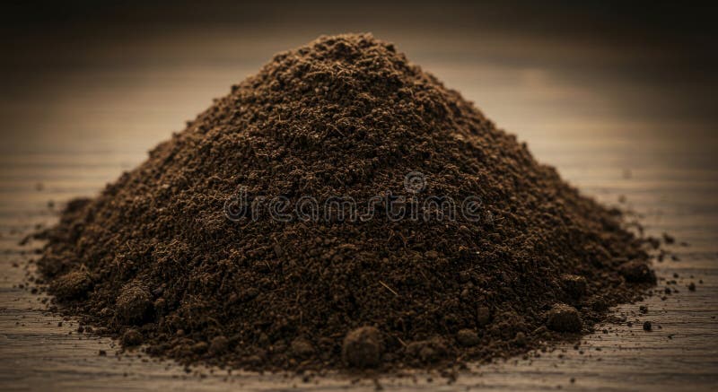 Soil and Substrate for Plants on a Wooden Surface in a Natural ...