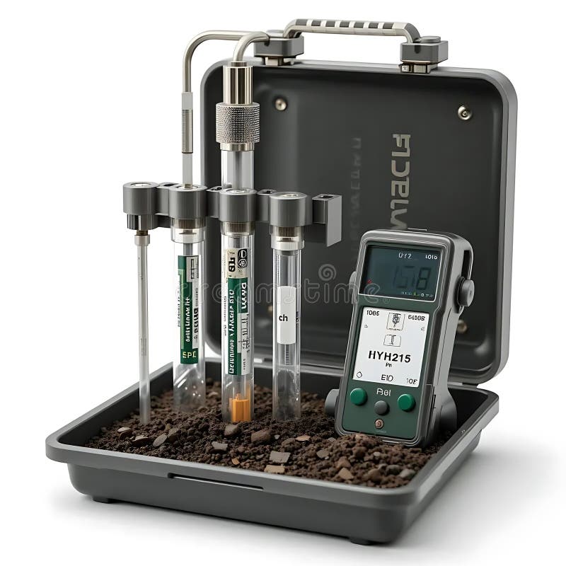 Soil Testing Kit with Analyzer and Sample Tubes for Agricultural ...