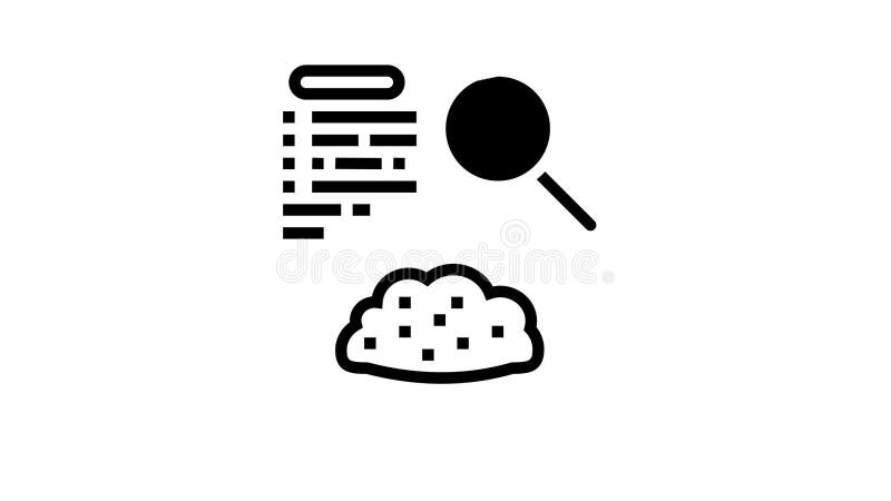 Soil Testing Nature Black Line Animation Stock Video - Video of icon ...