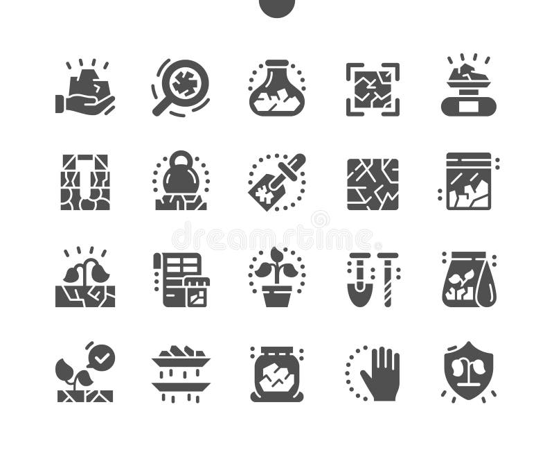 Soil Testing. Weighing Soil. Digging Tools Stock Vector - Illustration ...