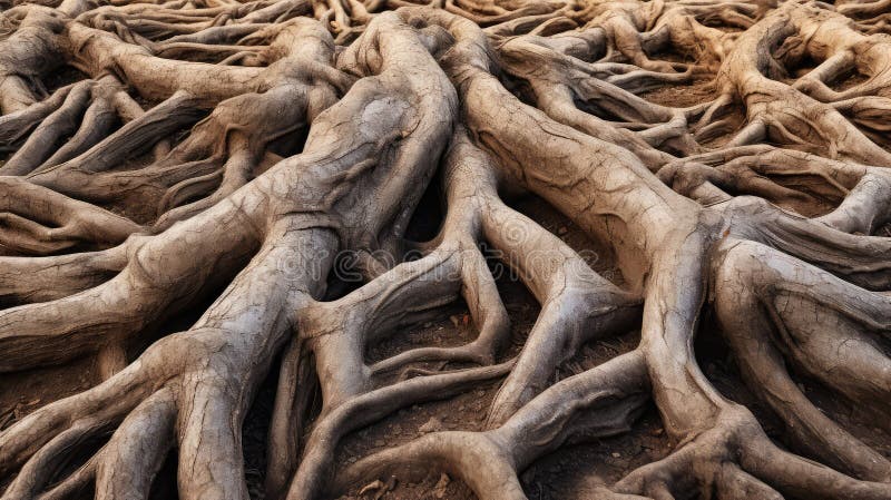 Soil tree roots branches stock image. Image of ecosystem - 361506483
