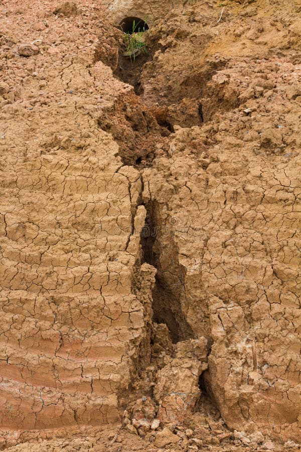 Soil Water Eroded the Rock. Stock Photo - Image of brown, backdrop ...