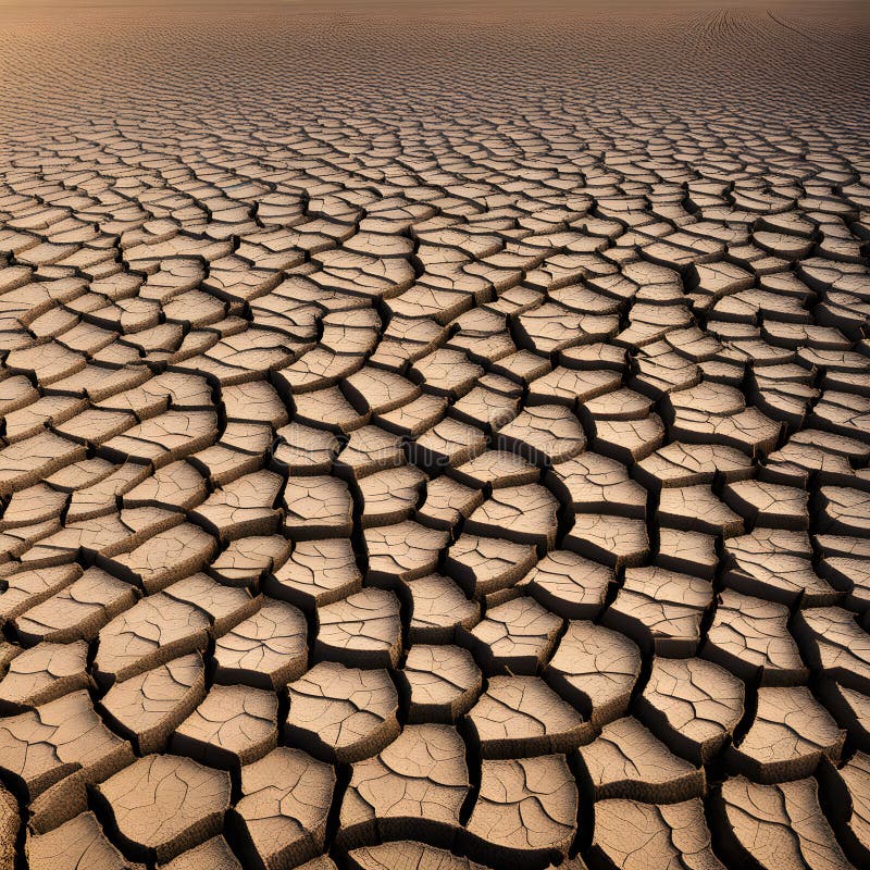Soils Dried Out in the Heat, Ai-generatet Stock Illustration ...