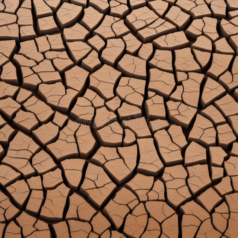 Soils Dried Out in the Heat, Ai-generatet Stock Illustration ...