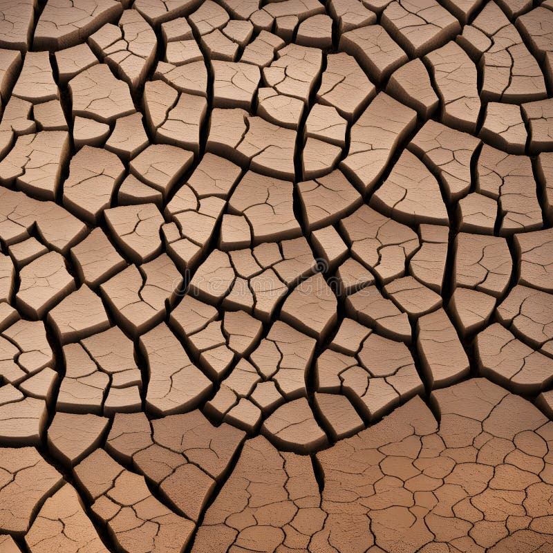 Soils Dried Out in the Heat, Ai-generatet Stock Illustration ...