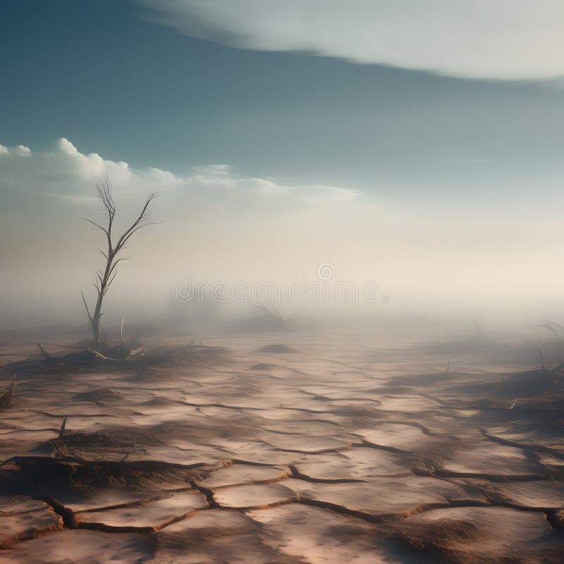 Soils Dried Out in the Heat, Ai-generatet Stock Illustration ...