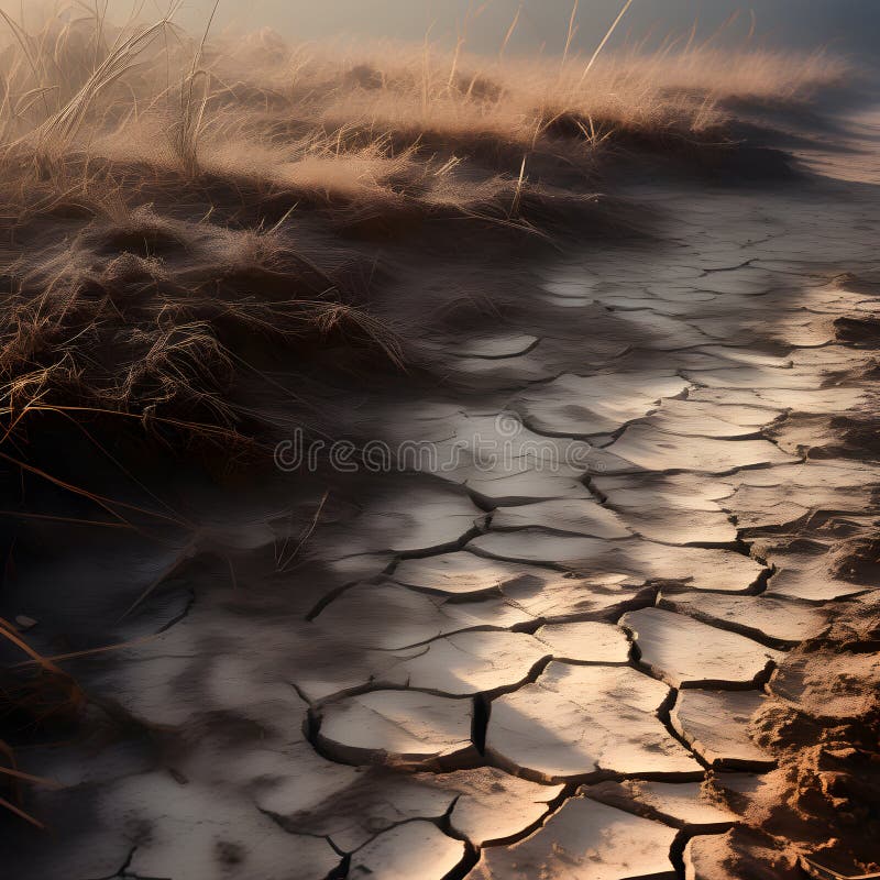 Soils Dried Out in the Heat, Ai-generatet Stock Illustration ...