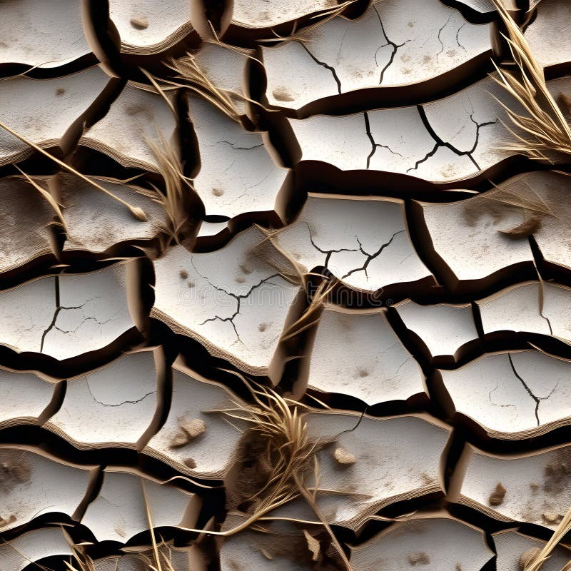 Soils Dried Out in the Heat, Ai-generatet Stock Illustration ...