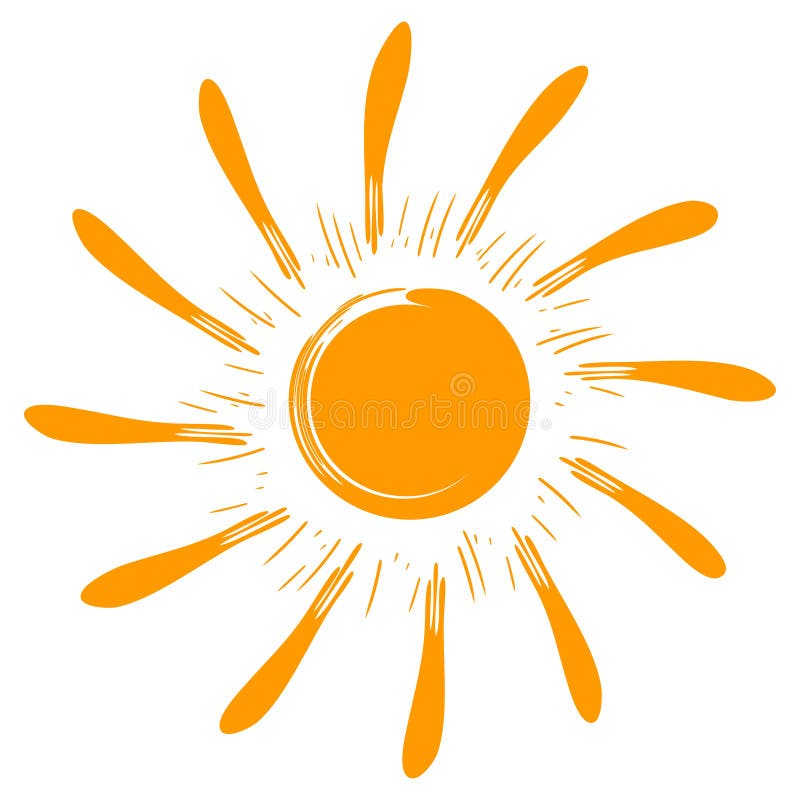 Sol Aislado Arte Del Vector Ilustración del Vector - Ilustración de ...