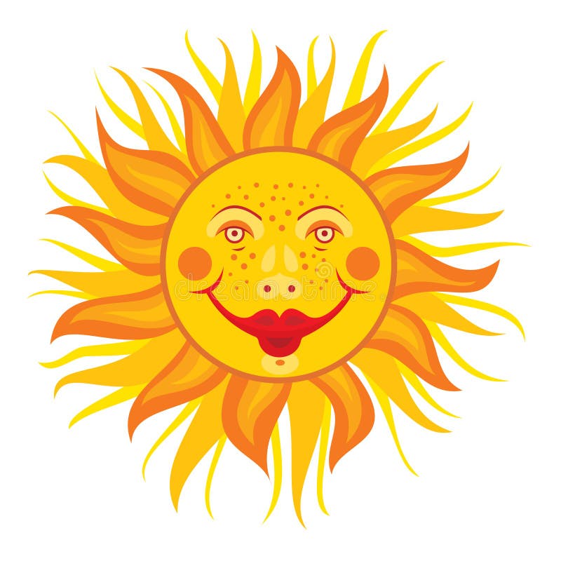 Aniversário do sol alegre ilustração do vetor. Ilustração de alegria ...