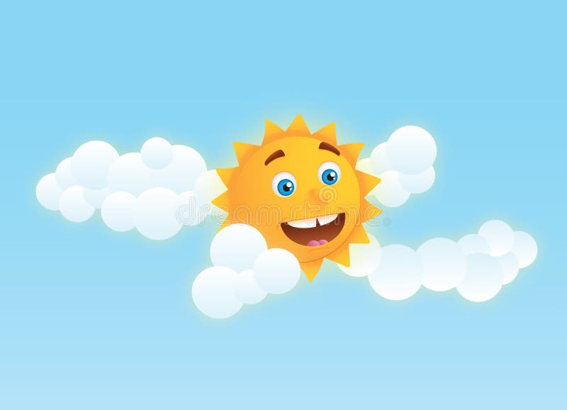 Sol alegre stock de ilustración. Ilustración de corona - 31647504