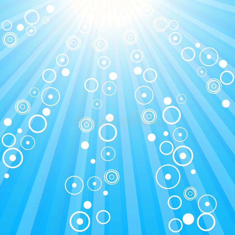 Sol azul. ilustración del vector. Ilustración de extracto - 6021205