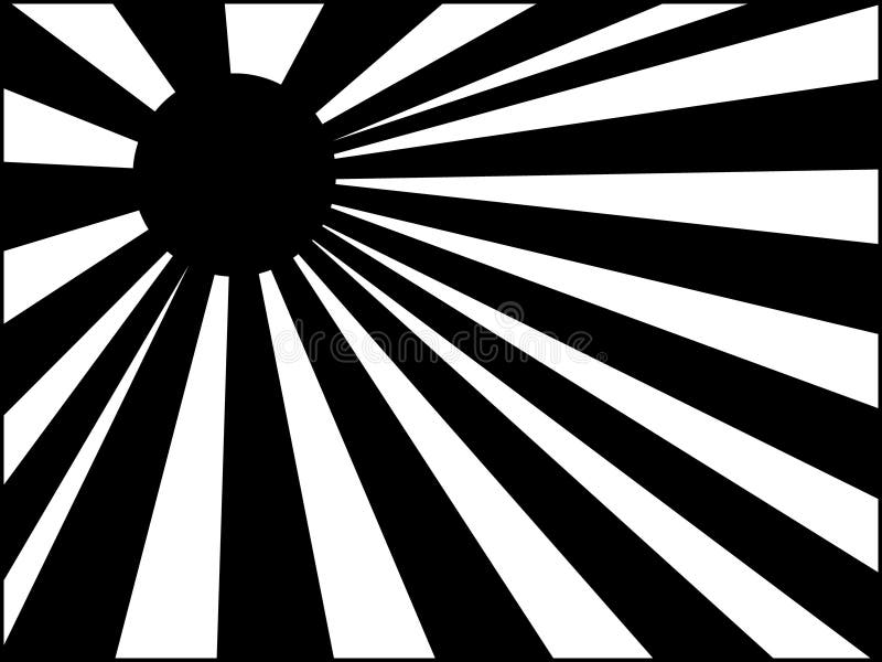 Sol blanco y negro stock de ilustración. Ilustración de calor - 7141550