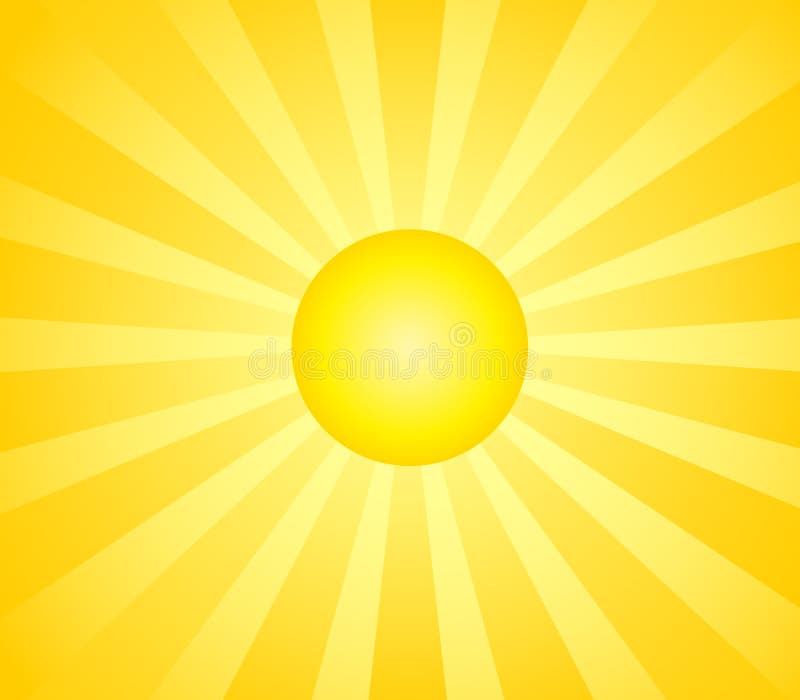 Sol caliente ilustración del vector. Ilustración de sunburst - 5960319