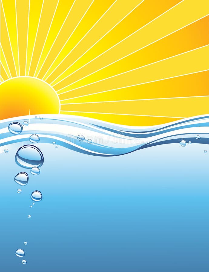 Sol caliente del verano stock de ilustración. Ilustración de extracto ...