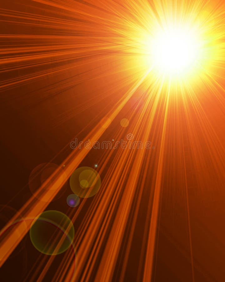 Sol caliente del verano stock de ilustración. Ilustración de contexto ...
