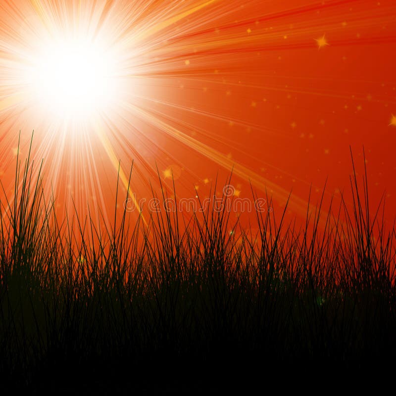 Sol caliente del verano stock de ilustración. Ilustración de resplandor ...