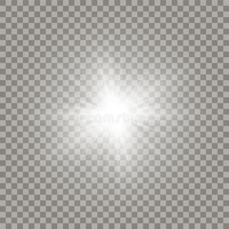 Sol Branco E Suavemente Brilhante Ilustração do Vetor - Ilustração de ...