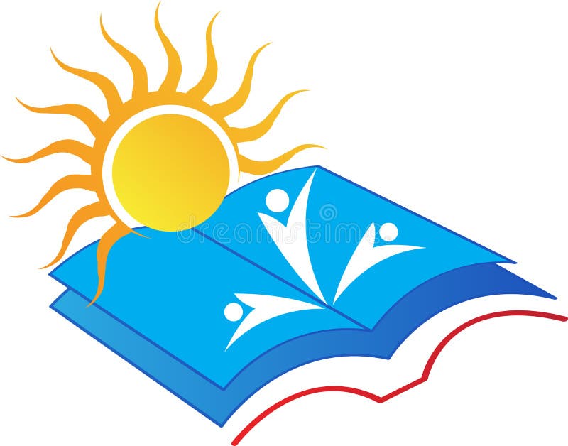 Sol del libro ilustración del vector. Ilustración de arte - 43745171