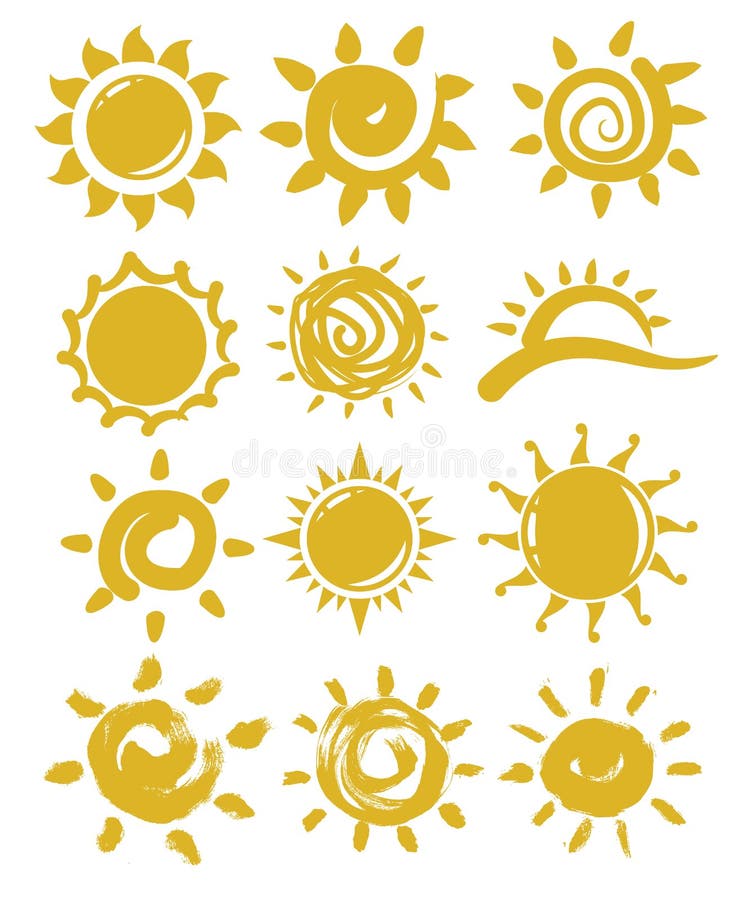 Sol del vector ilustración del vector. Ilustración de cubo - 33148527