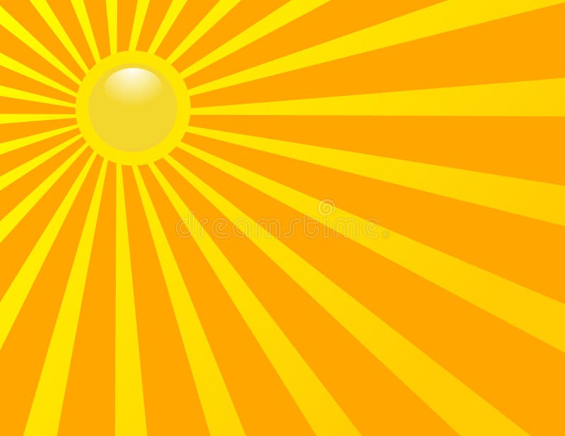 Sol del verano ilustración del vector. Ilustración de amanecer - 13402014