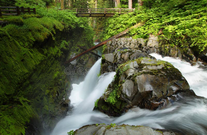 Sol Duc Falls, Washington, USA Stock Image - Image of smooth, cool ...