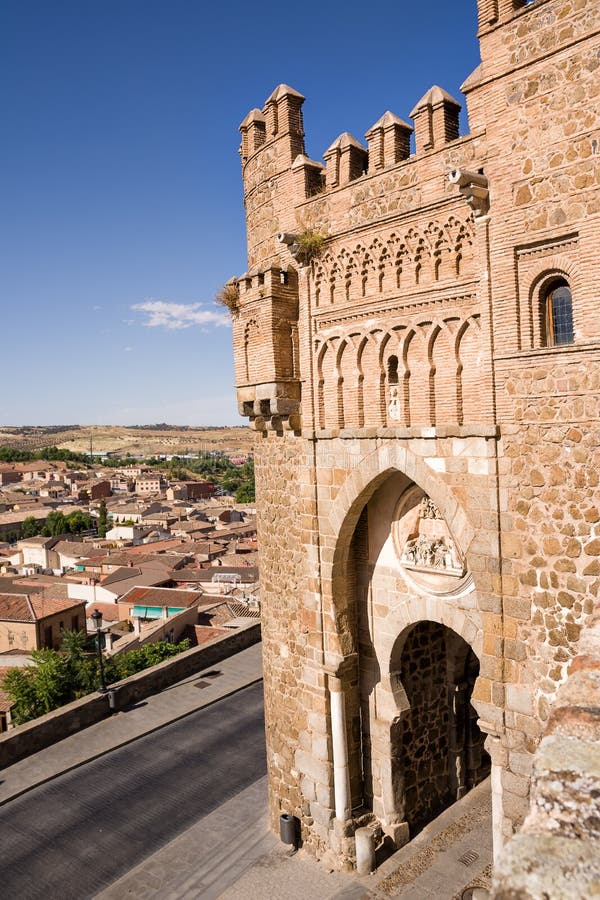Sol Gate, One of the Ancient Gates within the City of Toledo Stock ...