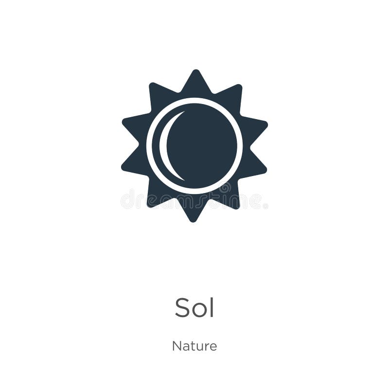 Sol Icon Vector. Trendy Flat Sol Icon from Nature Collection Isolated ...