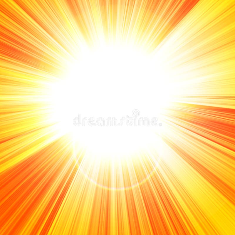 Sol quente do verão ilustração stock. Ilustração de curso - 4545301