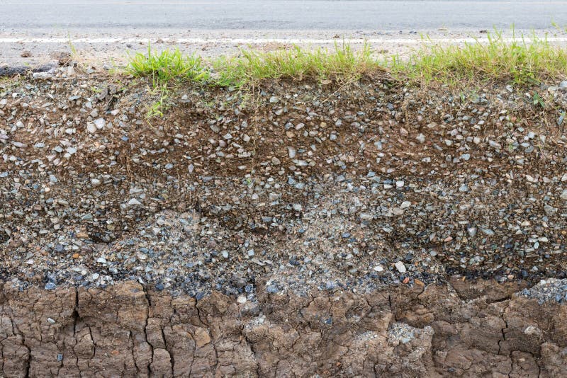 Sol Rocheux Sous L'asphalte Image stock - Image du abstrait ...
