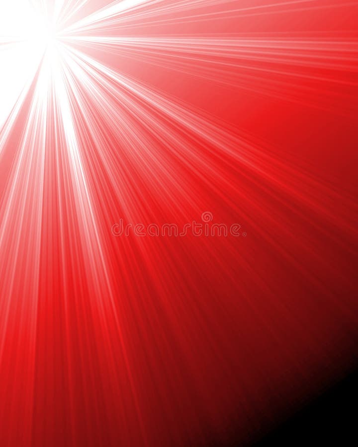 Fondo Rojo De Los Rayos De Sol Ilustración Del Vector Stock de ...