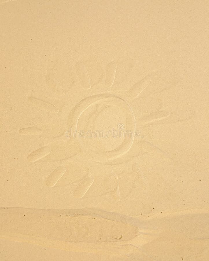 Sol simple imagen de archivo. Imagen de drenaje, arena - 17037415