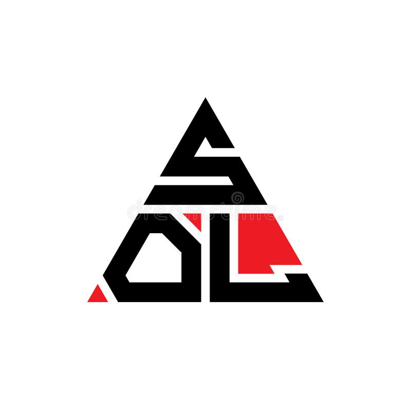 SOL Triangle Letter Logo Design with Triangle Shape. SOL Triangle Logo ...