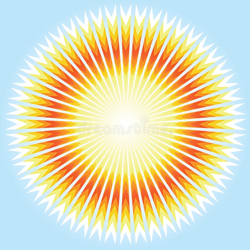 Sol. Vector. ilustración del vector. Ilustración de decorativo - 8430558