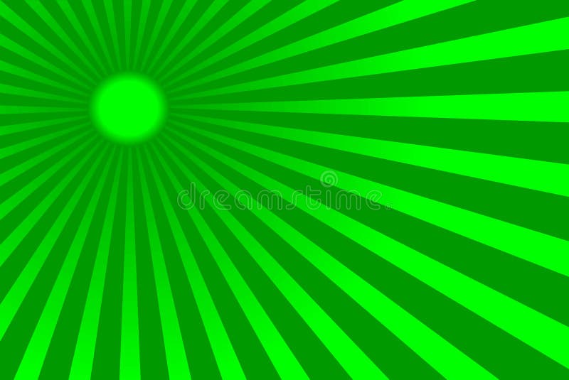 Sol verde stock de ilustración. Ilustración de nubes, color - 5528934